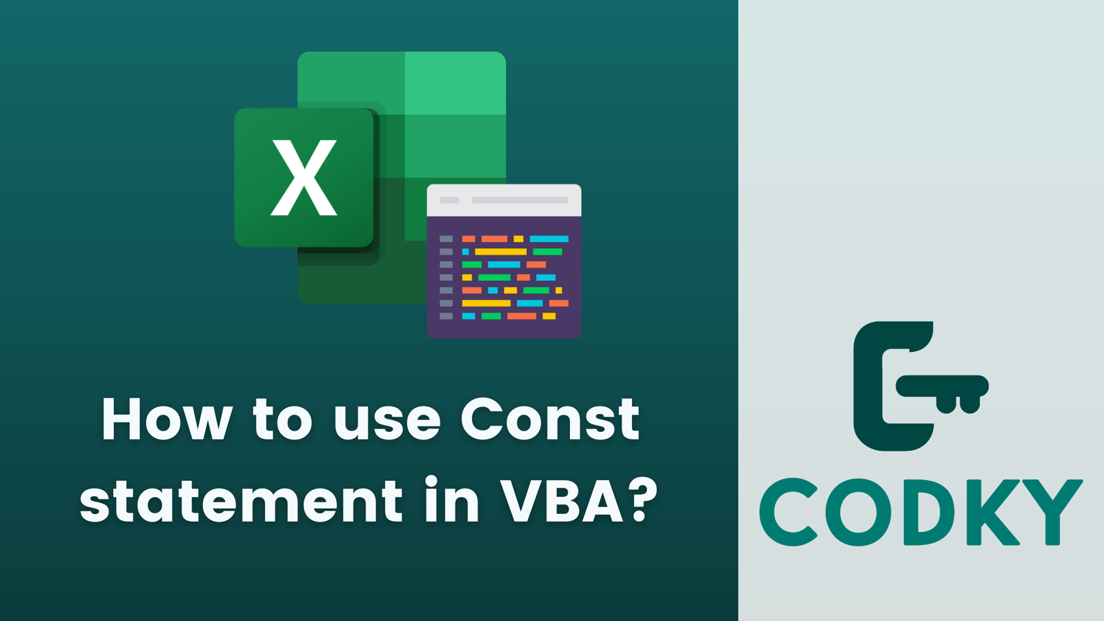 How to use Const statement in VBA? - Codky How to use Const statement in VBA? - Codky