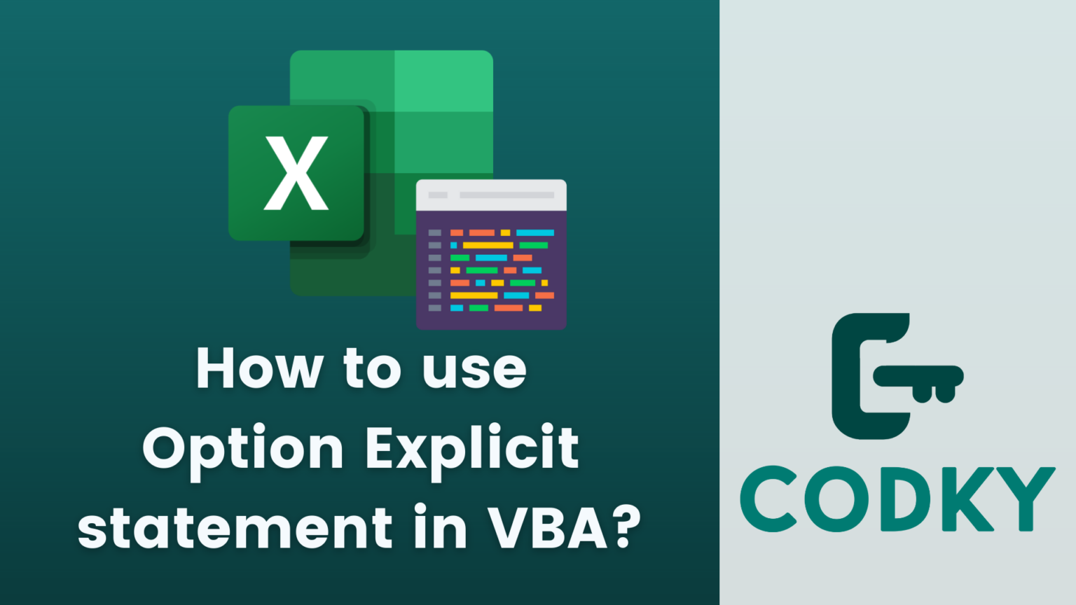 How to use Option Explicit statement in VBA? - Codky