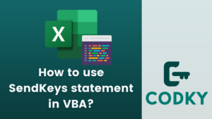 How to use SendKeys statement in VBA? - Codky