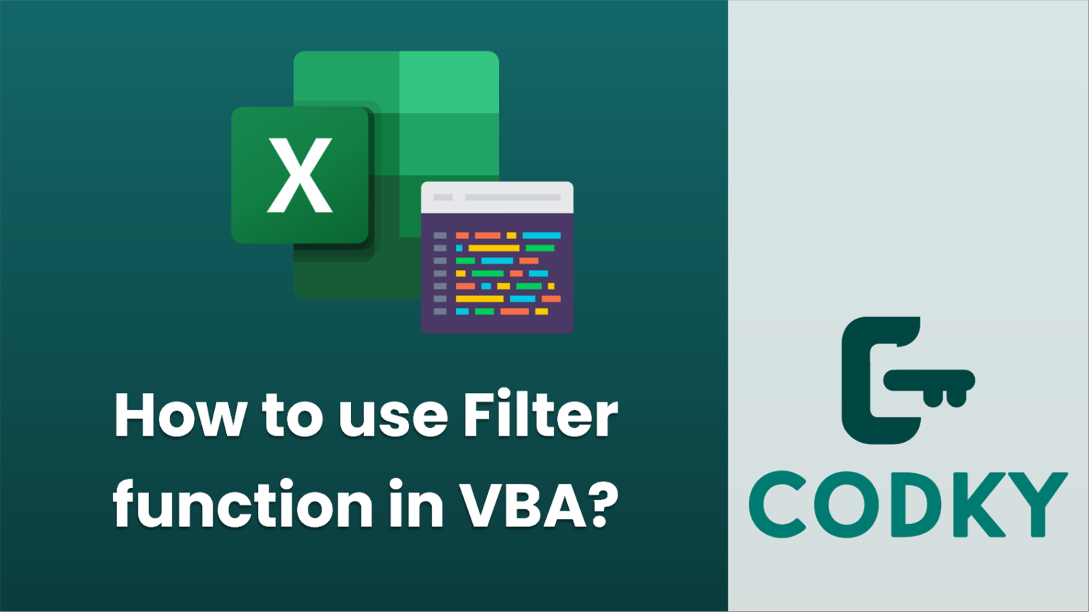How to use Filter function in VBA? - Codky
