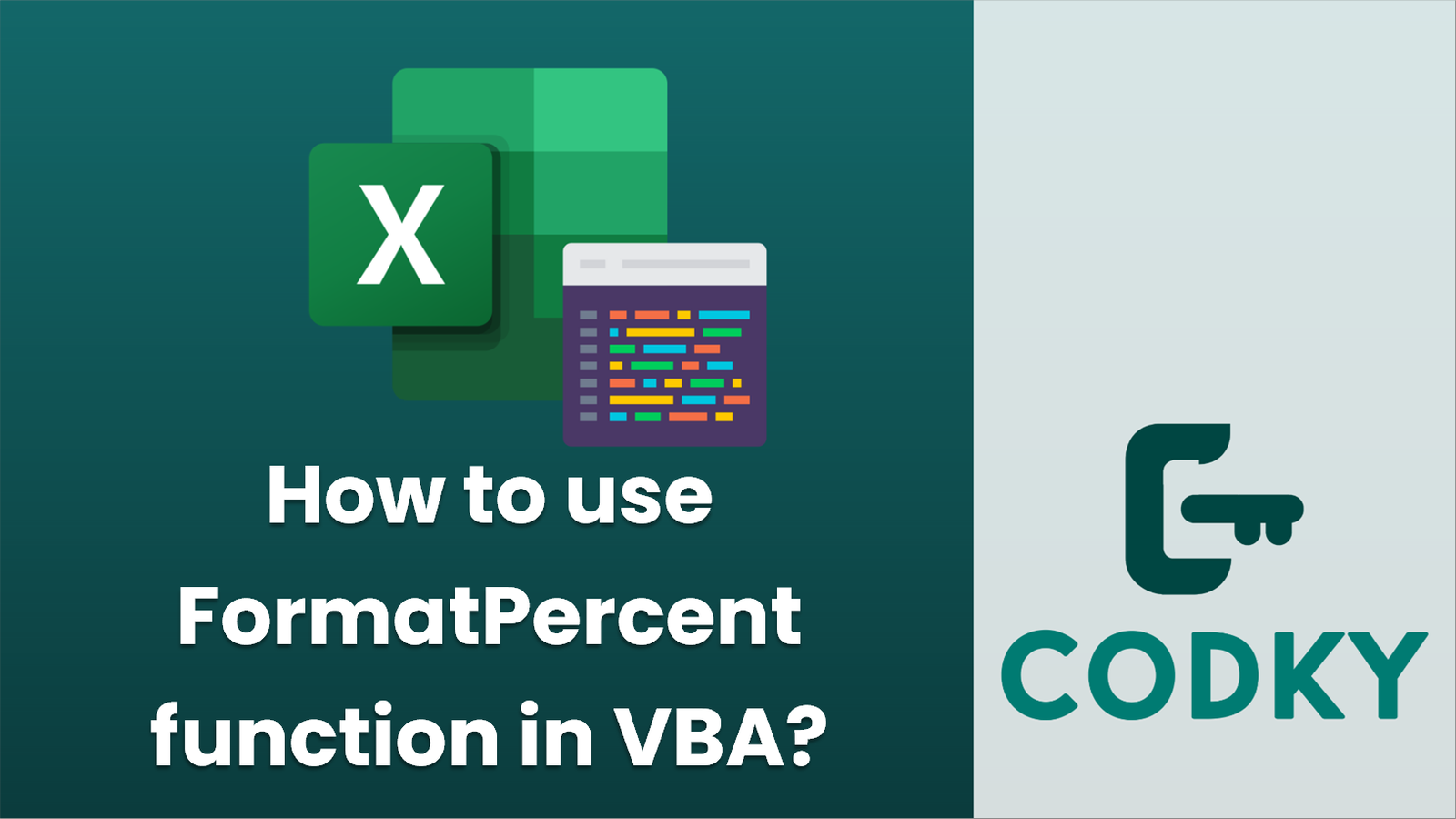 How to use FormatPercent function in VBA? - Codky