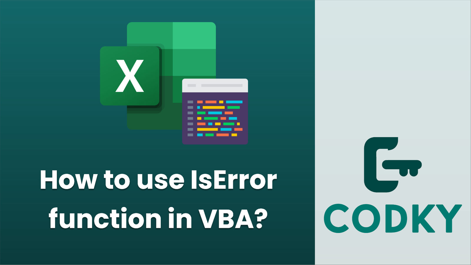 How To Use IsError Function In VBA Codky how-to-use-iserror-function-in-vba-codky