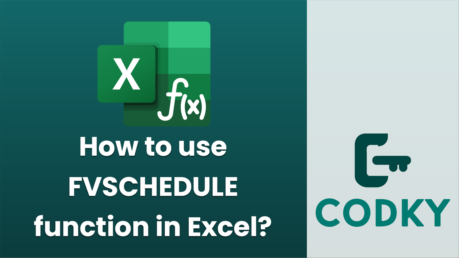 How To Use Fvschedule Function In Excel Codky