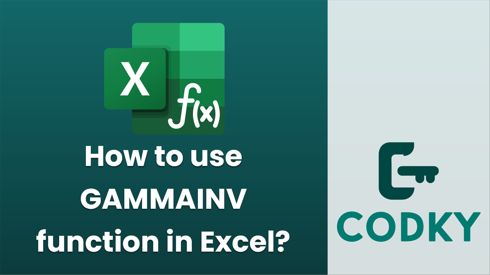How To Use Gammainv Function In Excel Codky
