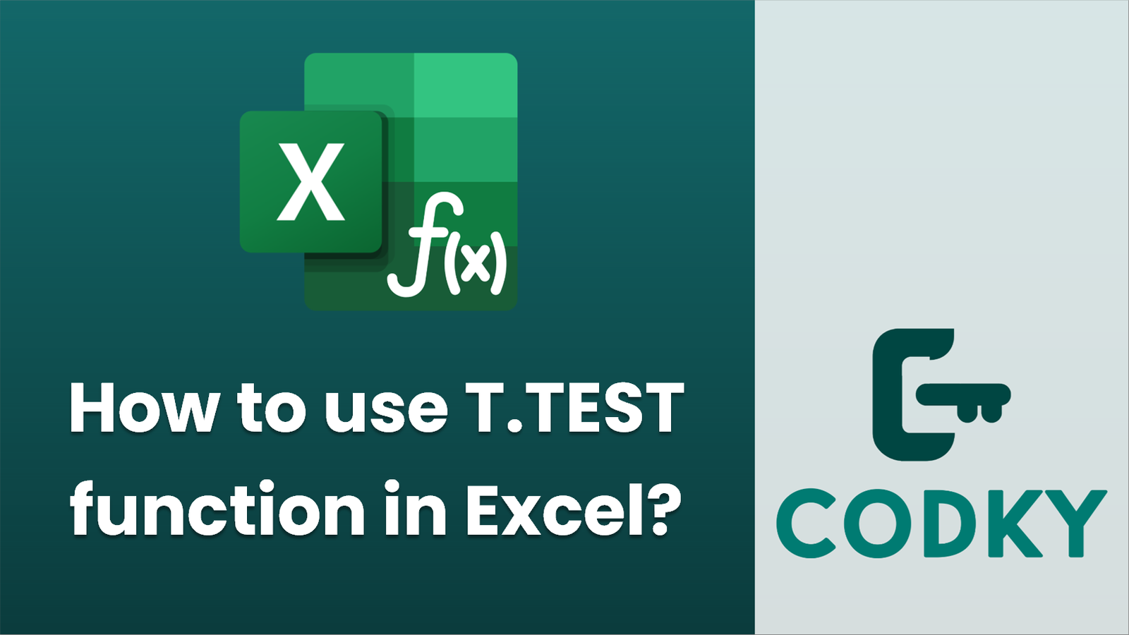 How To Use Ttest Function In Excel Codky