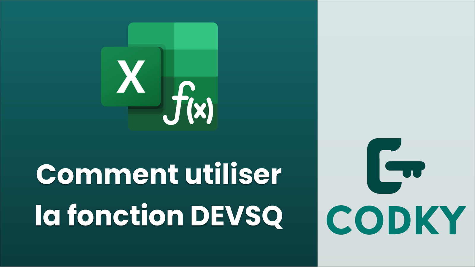 Comment utiliser la fonction DEVSQ dans Excel ? - Codky