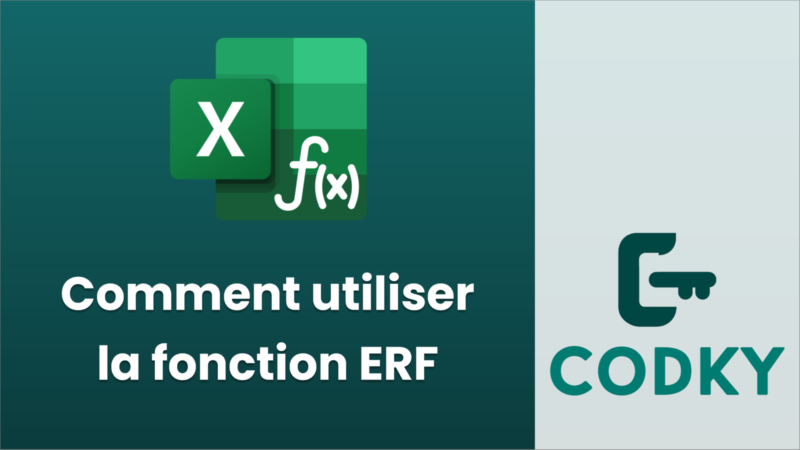 Comment utiliser la fonction ERF dans Excel ? - Codky