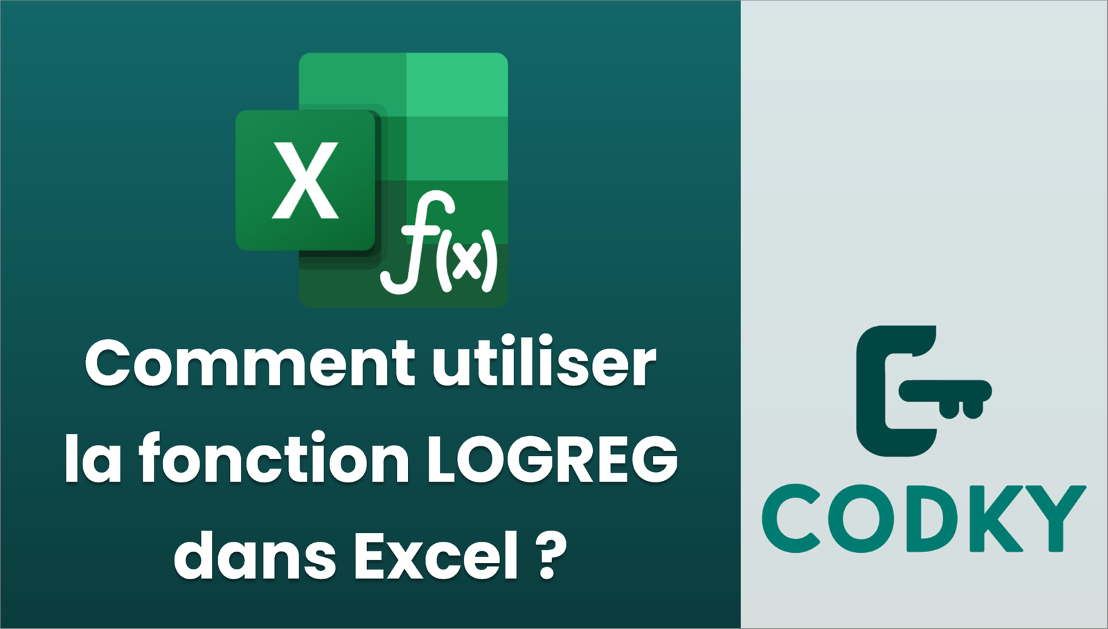 Comment utiliser la fonction LOGREG dans Excel ? - Codky