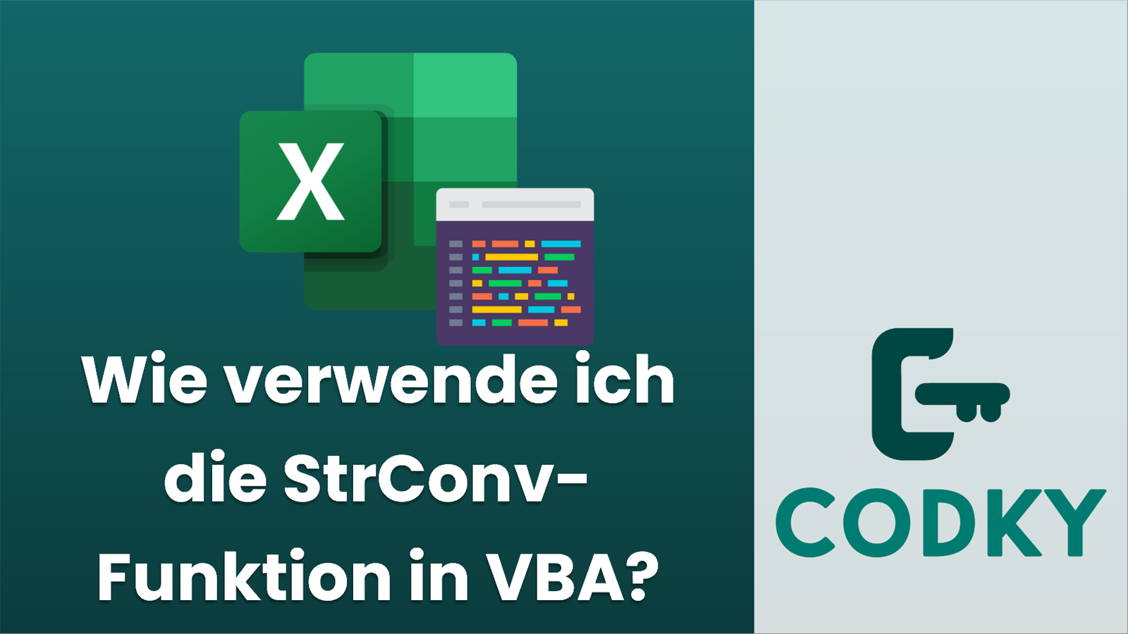 Wie verwende ich die StrConv-Funktion in VBA? - Codky