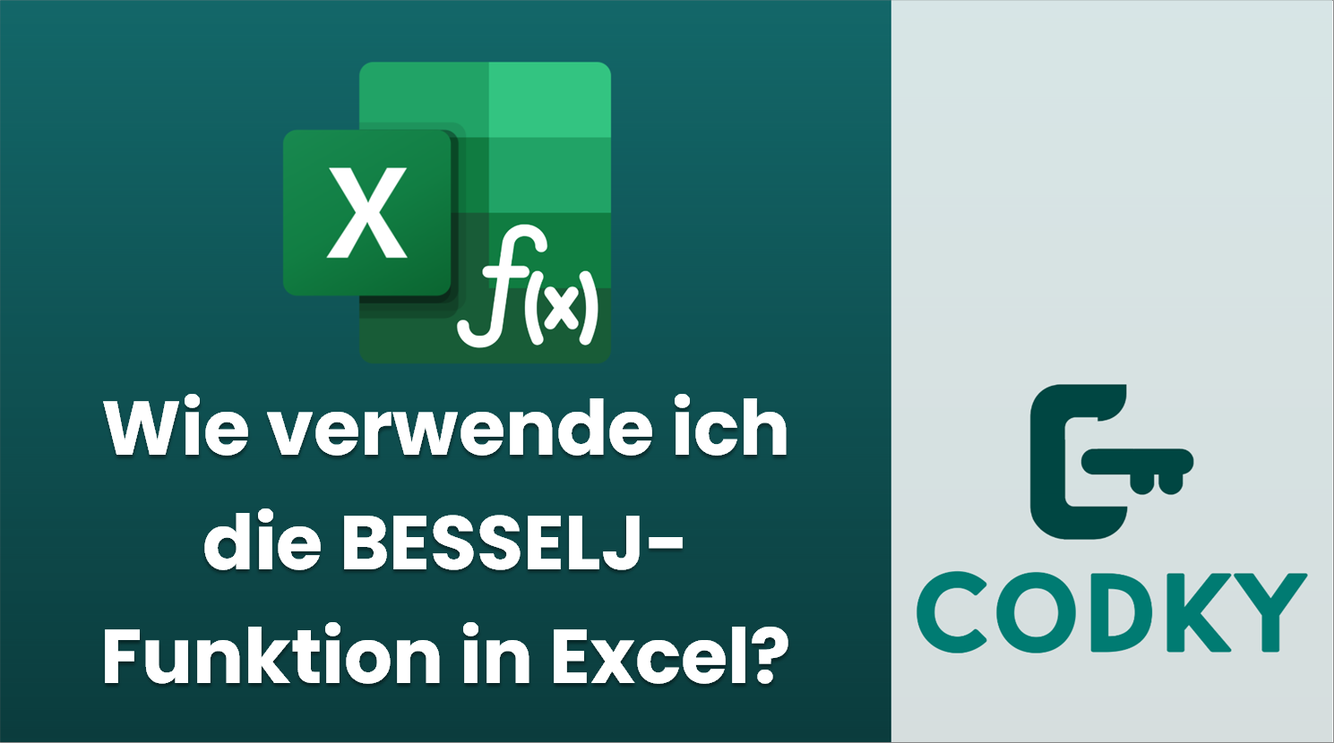 Wie verwende ich die BESSELJ-Funktion in Excel? - Codky