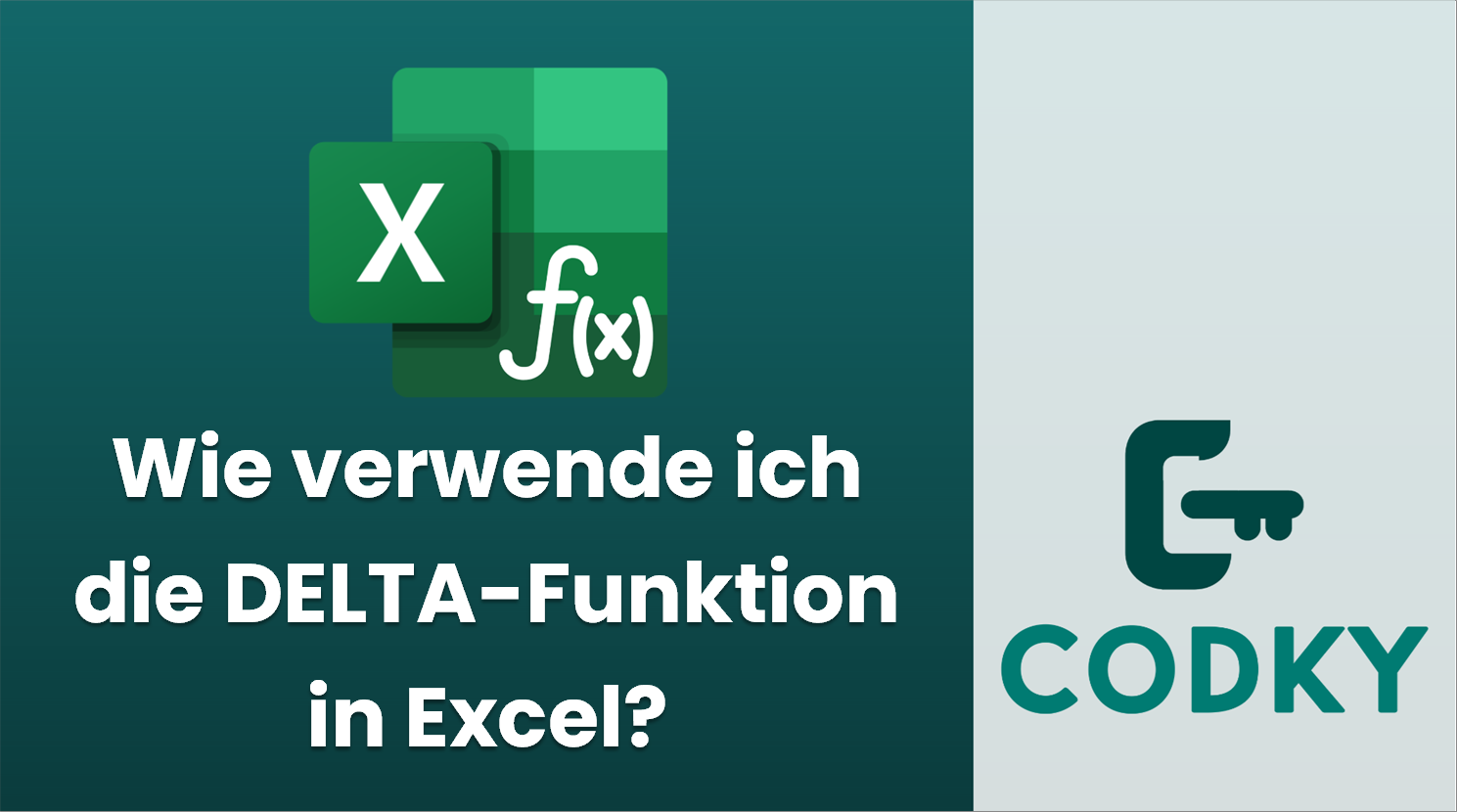 Wie verwende ich die DELTA-Funktion in Excel? - Codky