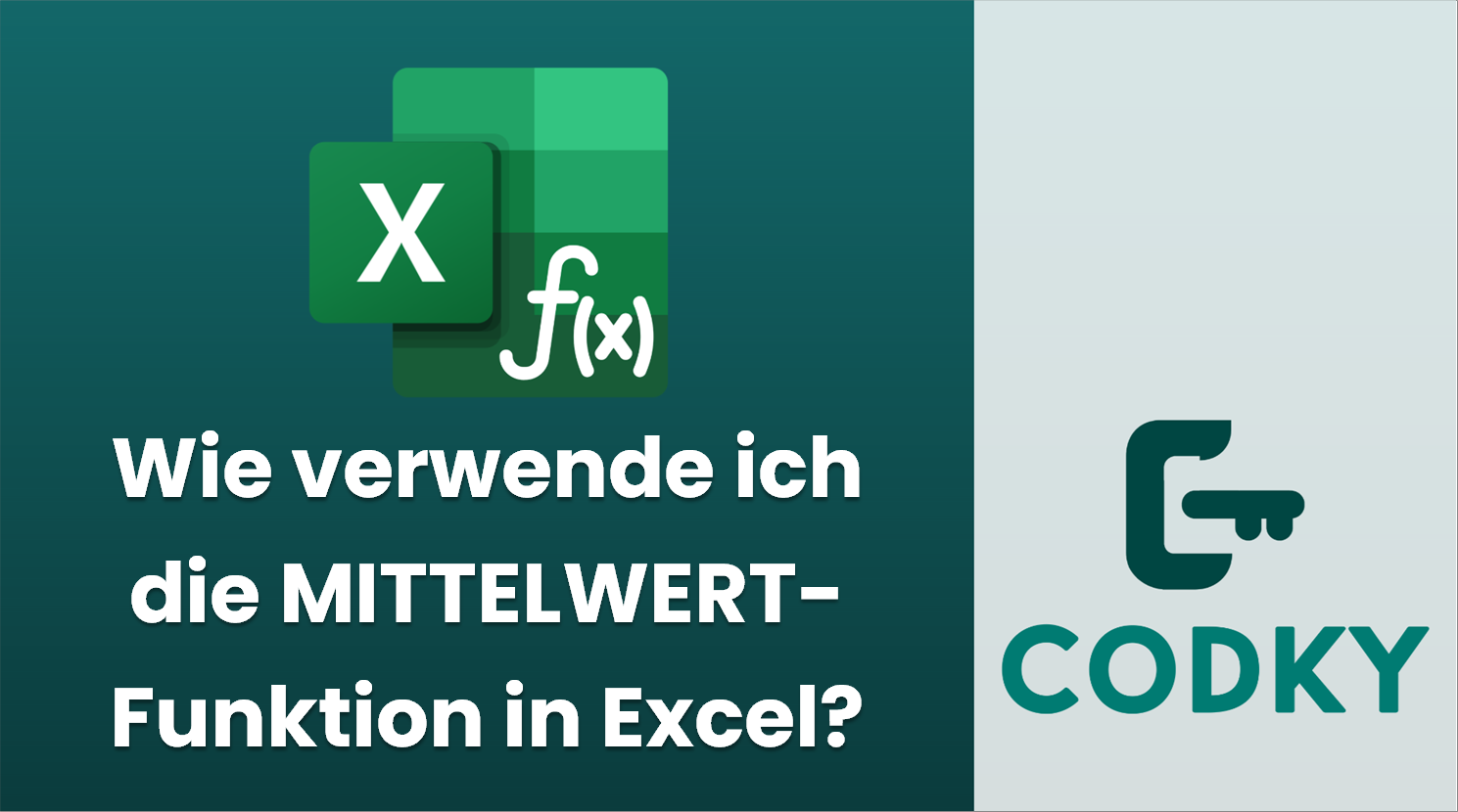 Wie verwende ich die MITTELWERT-Funktion in Excel? - Codky
