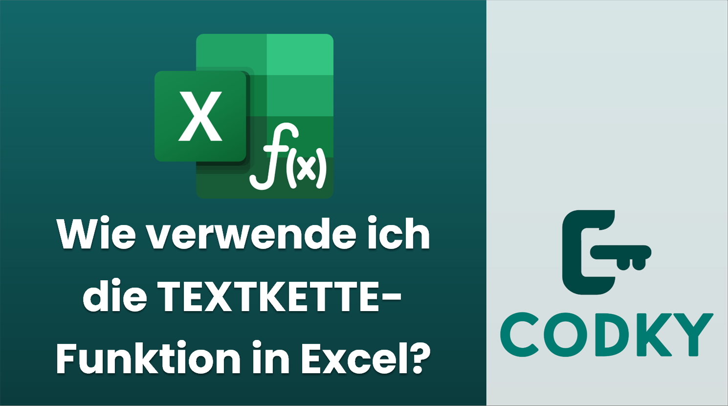 Wie verwende ich die TEXTKETTE-Funktion in Excel? - Codky