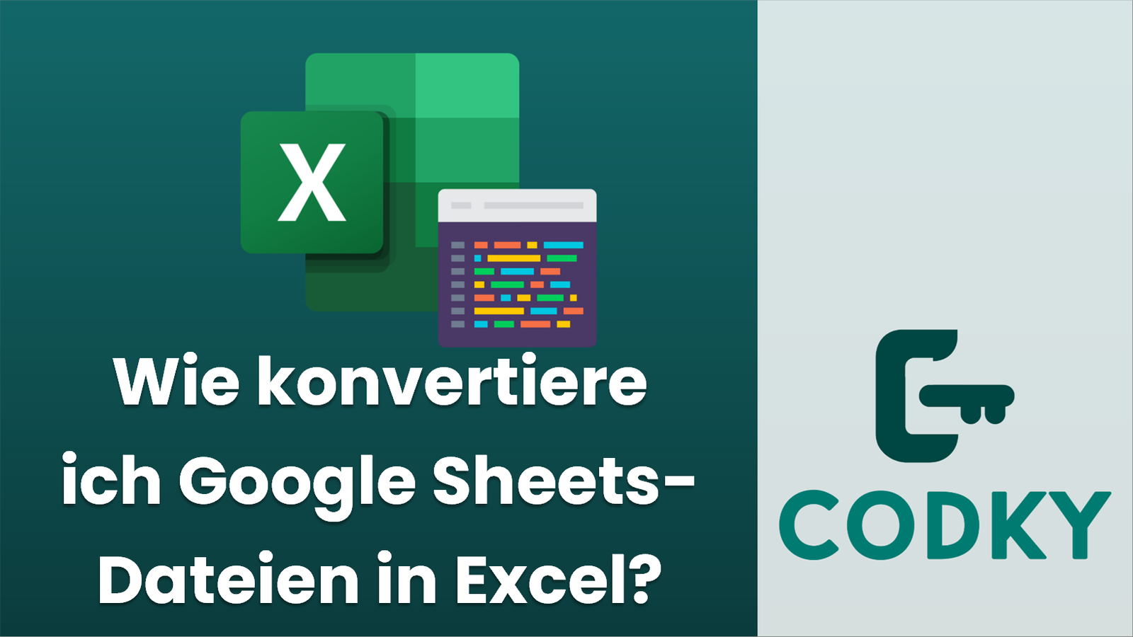 Wie konvertiere ich Google Sheets-Dateien in Excel? - Codky