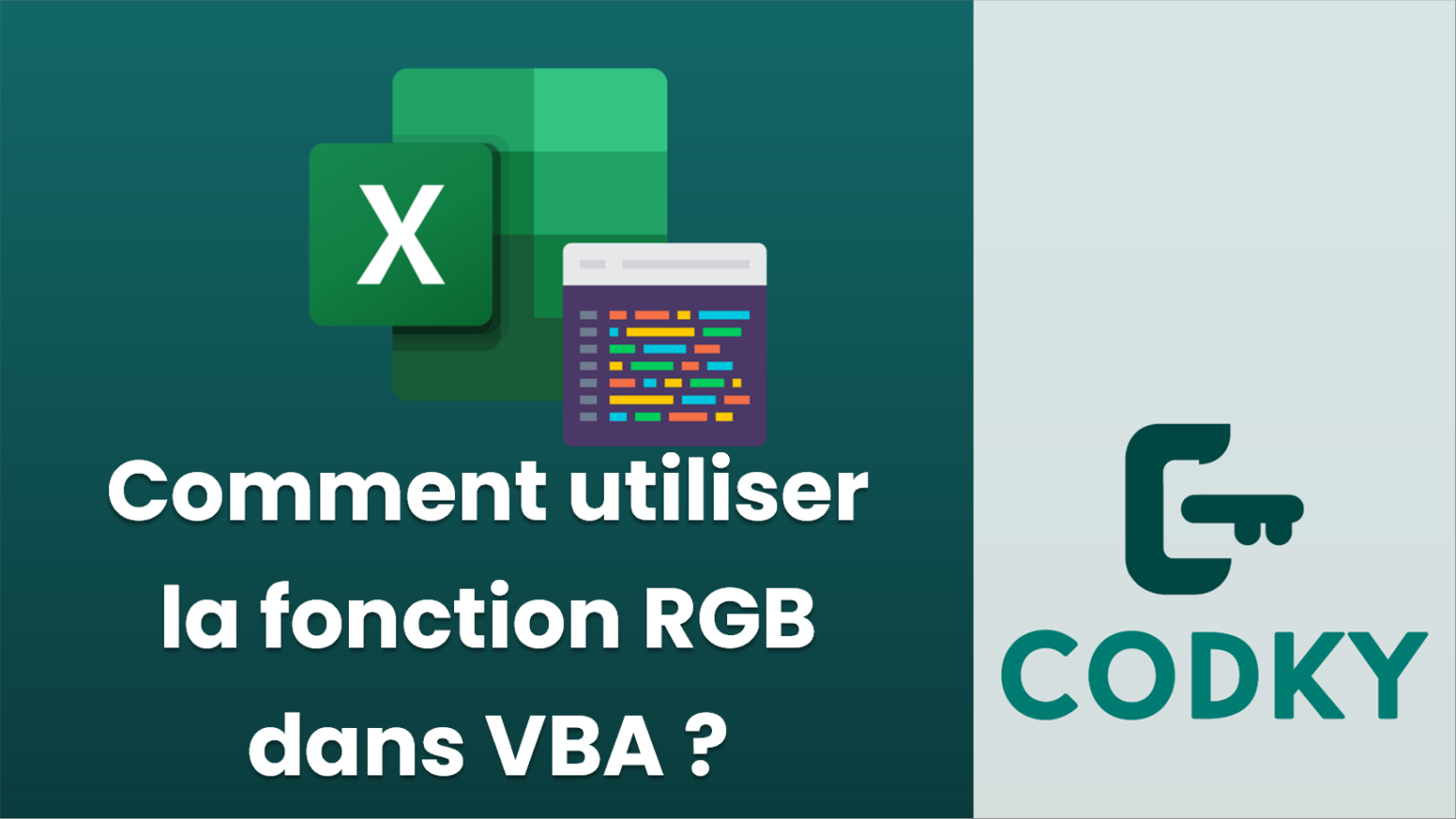 Comment utiliser la fonction RGB dans VBA ? - Codky