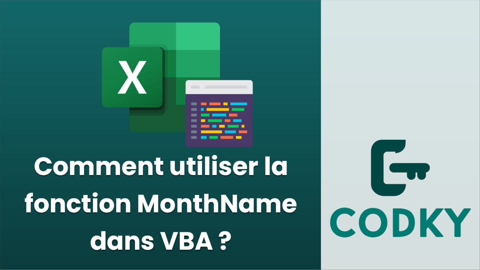 Comment utiliser la fonction MonthName dans VBA ? - Codky