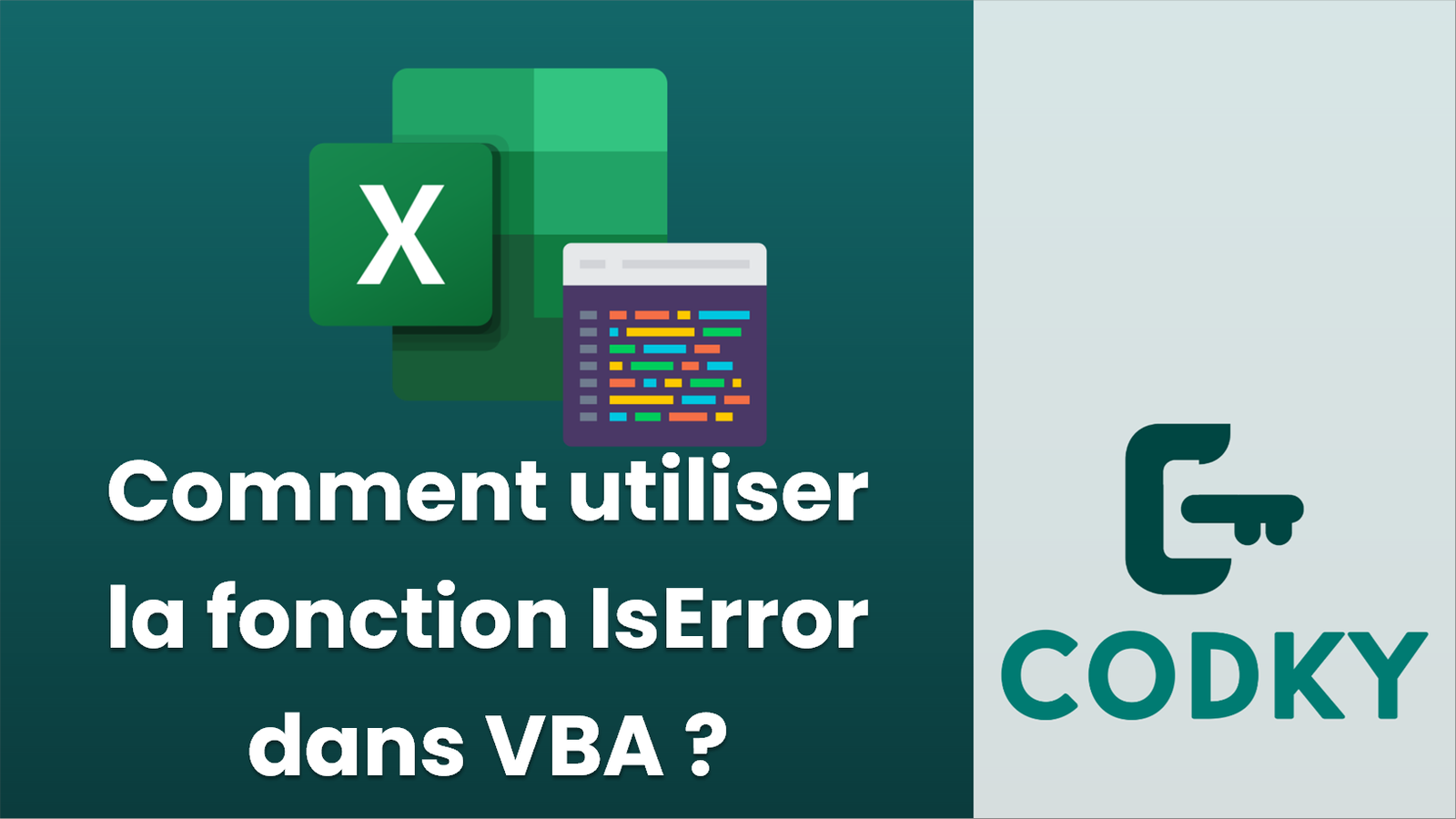 Comment utiliser la fonction IsError dans VBA ? - Codky Comment utiliser la fonction IsError dans VBA ? - Codky