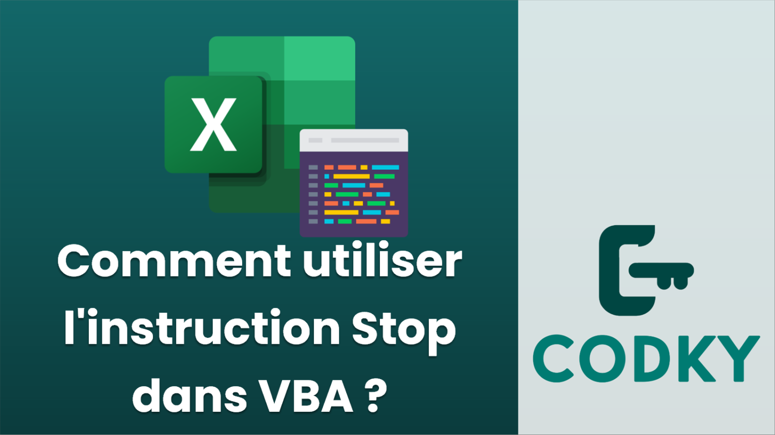 Comment utiliser l’instruction Stop dans VBA ? - Codky