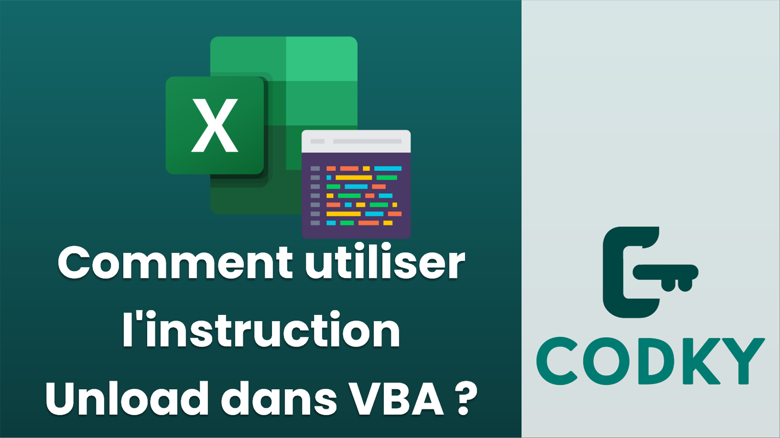 Comment utiliser l’instruction Unload dans VBA ? - Codky
