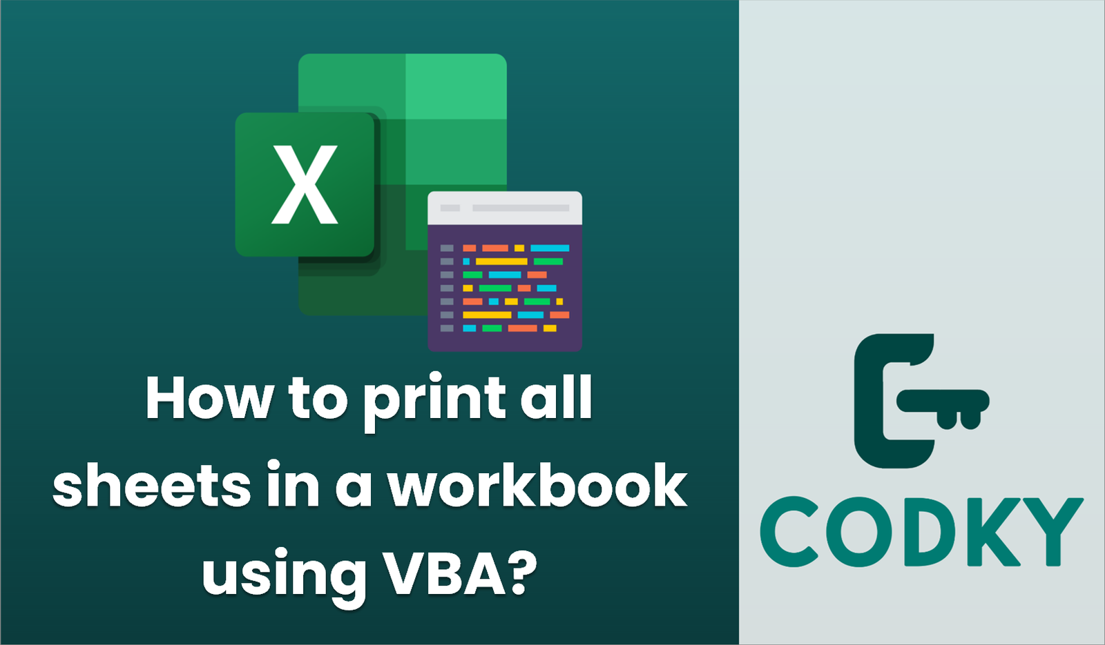 How To Print All Sheets In A Workbook Using Vba Codky