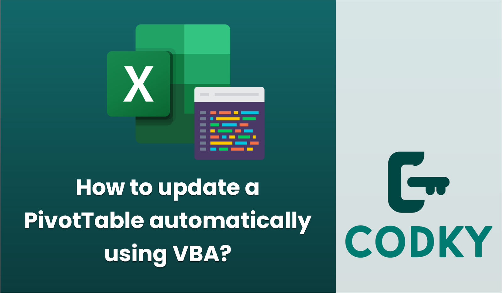 How To Update A Pivottable Automatically Using Vba Codky