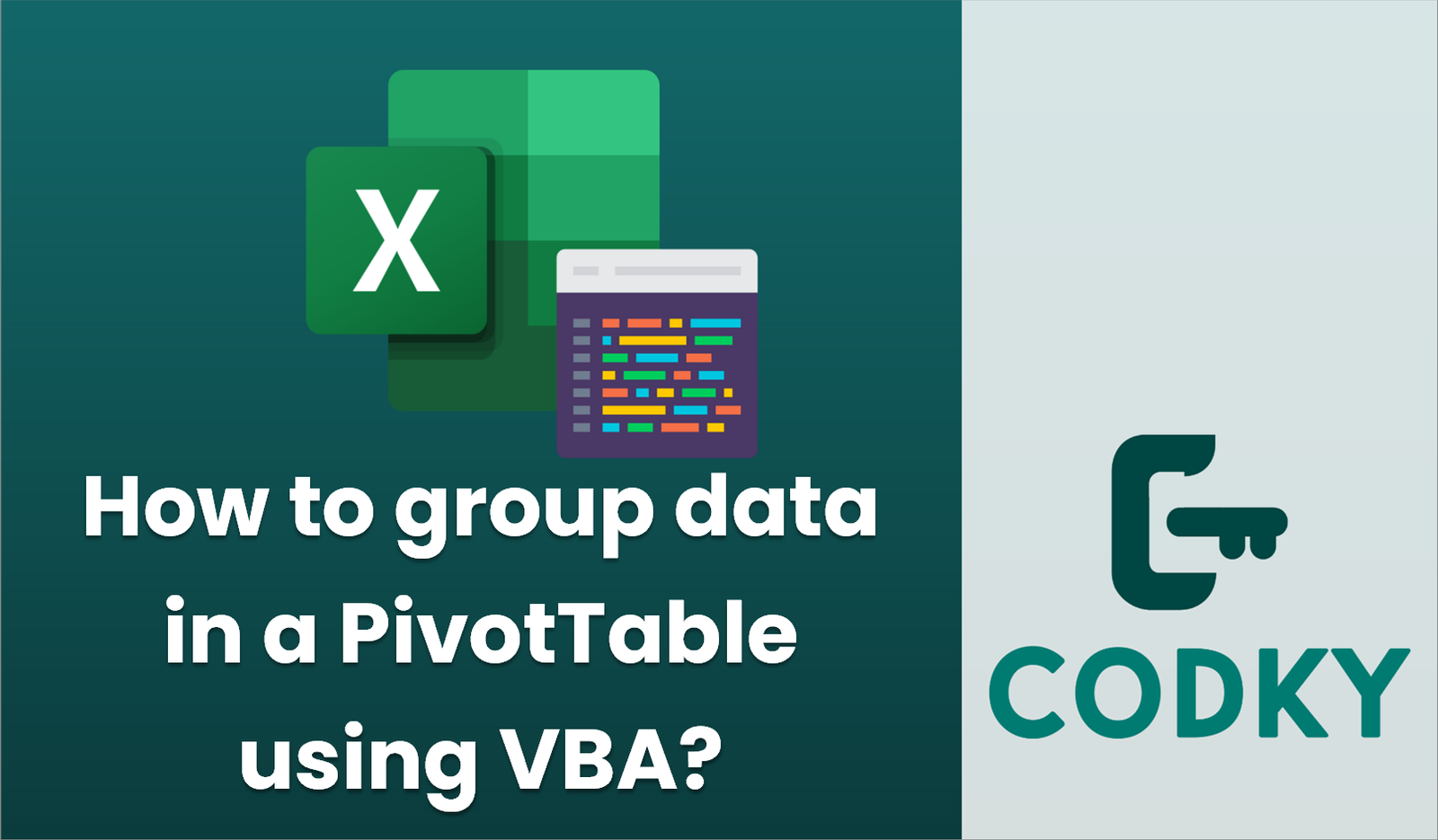 How To Group Data In A Pivottable Using Vba Codky