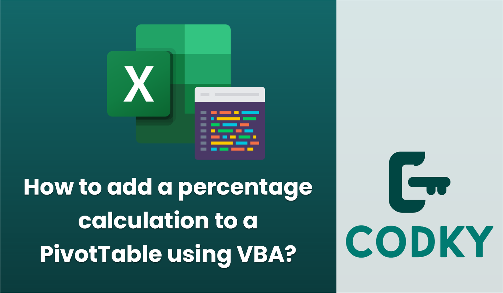 How To Add A Percentage Calculation To A Pivottable Using Vba Codky