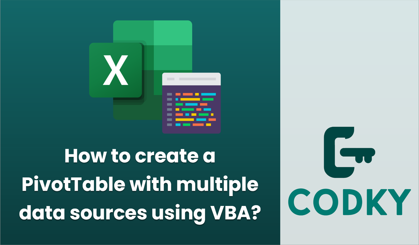 How To Create A Pivottable With Multiple Data Sources Using Vba Codky