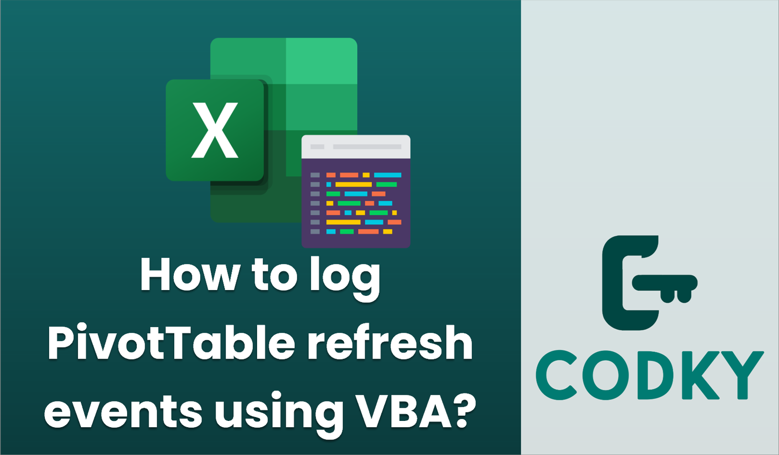 How To Log Pivottable Refresh Events Using Vba Codky 